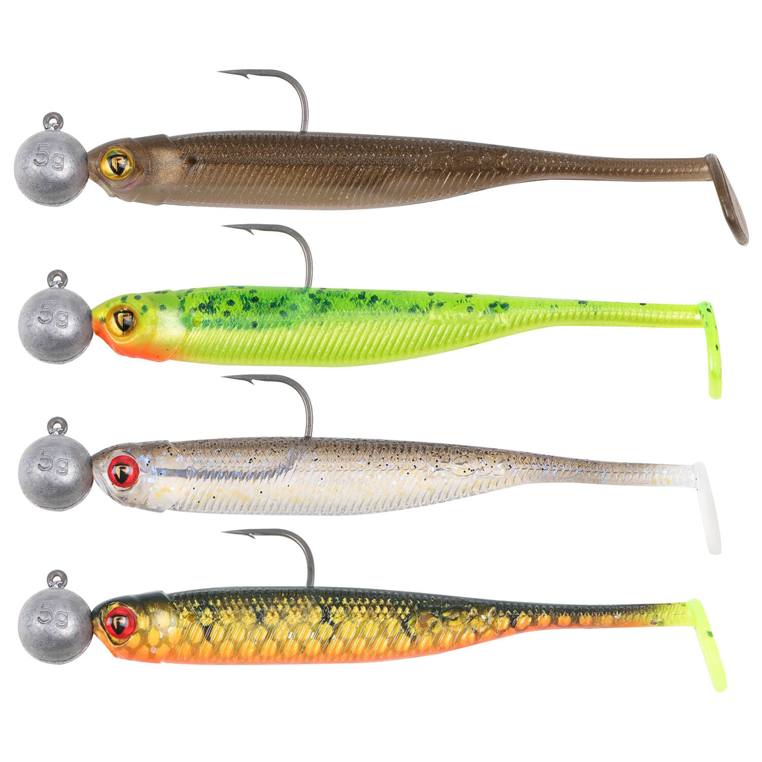 Fox Rage Micro Tiddler Fast mit Jighaken Gummiköderset 8cm im Köder ...